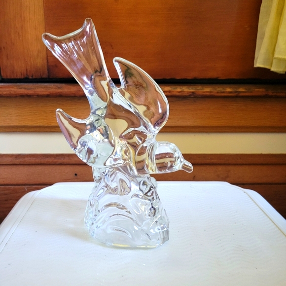 L.E. Smith | Art | Vintage Elegant Le Smith Glass Crystal Bird ...